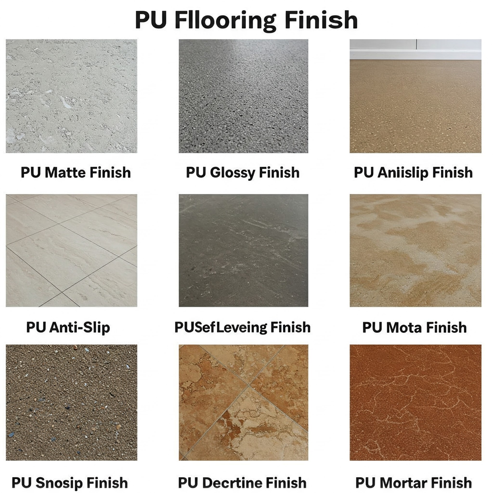 Different Types of PU Flooring Finishes and Their Applications